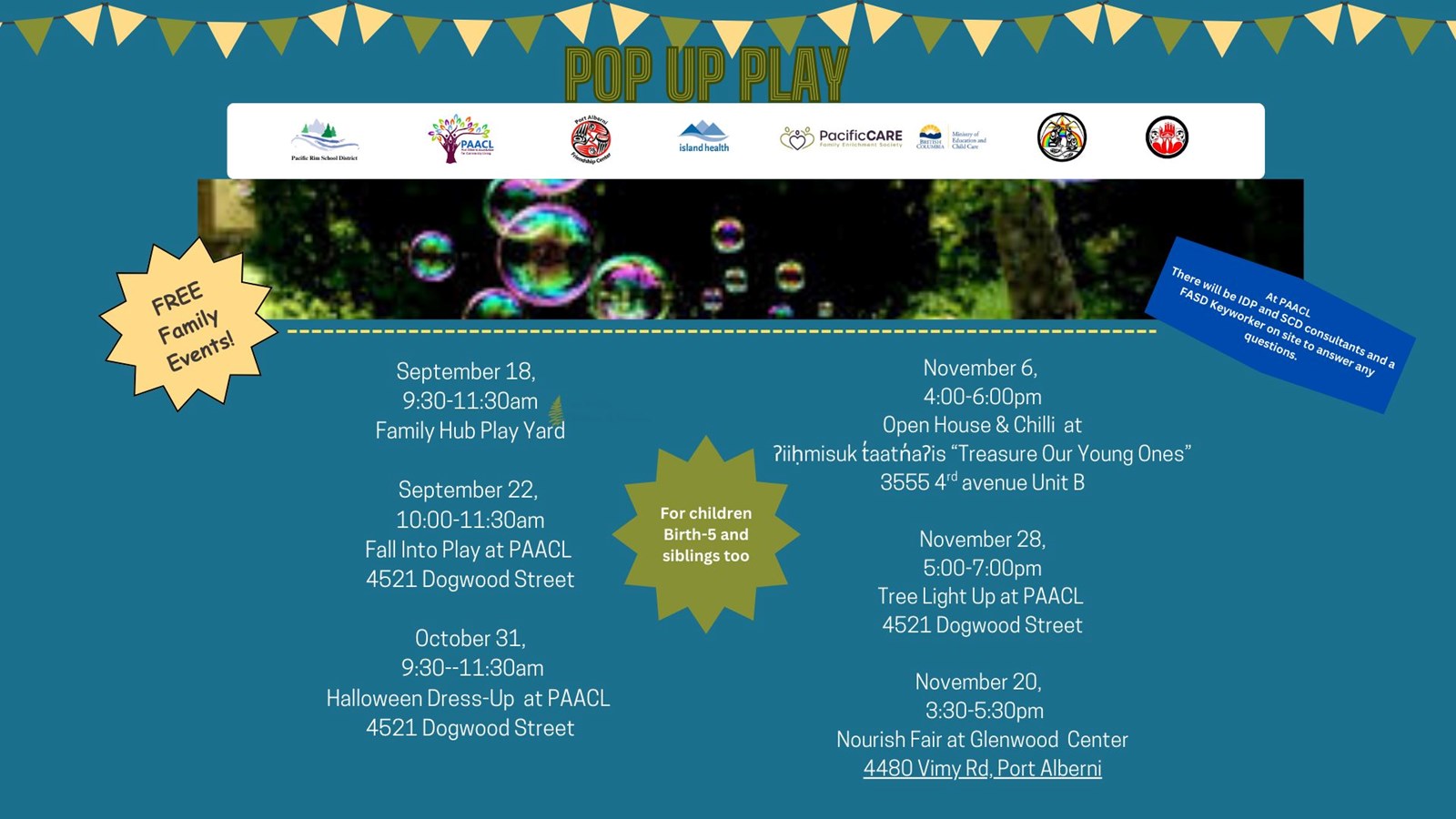 Fall 2025 Pop Up Play Line-Up